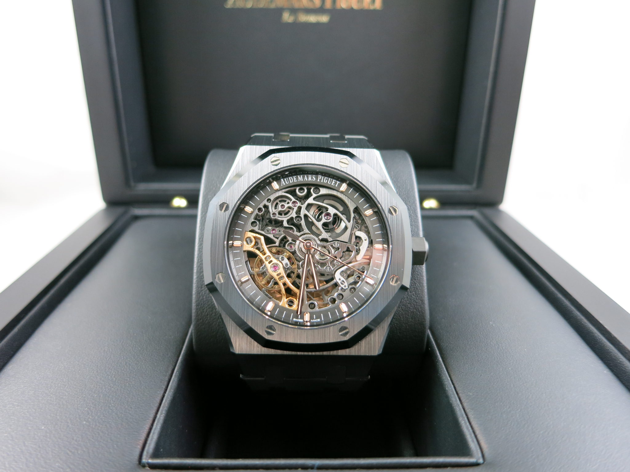 Audemars Piguet Royal Oak Ceramic Openworked 15416CE Unworn Complete ...